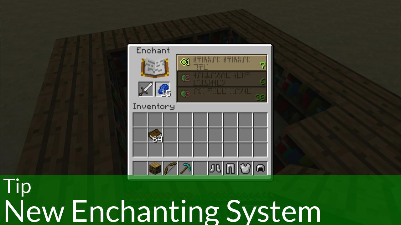 Tip: Minecraft's New Enchanting System