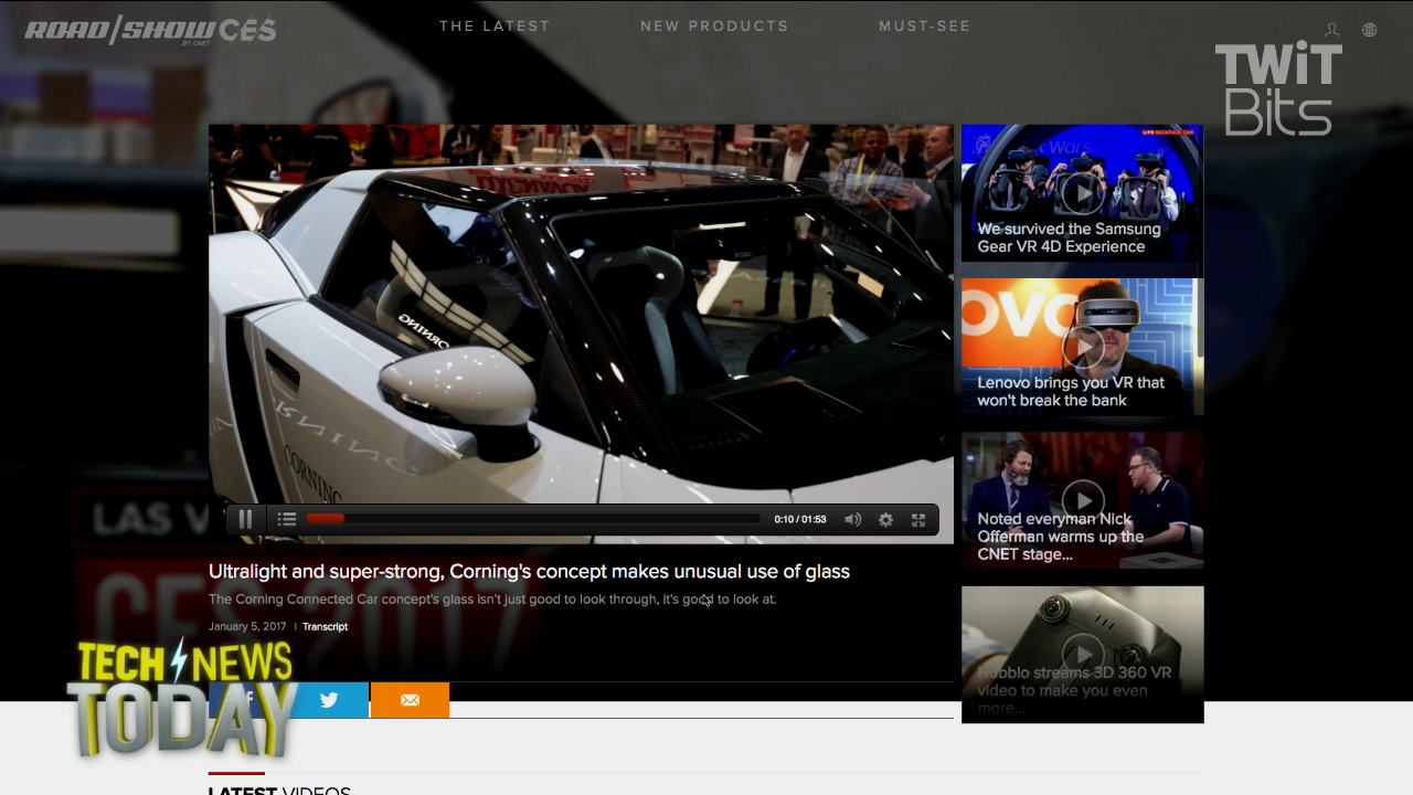 Glass Corning Concept Car