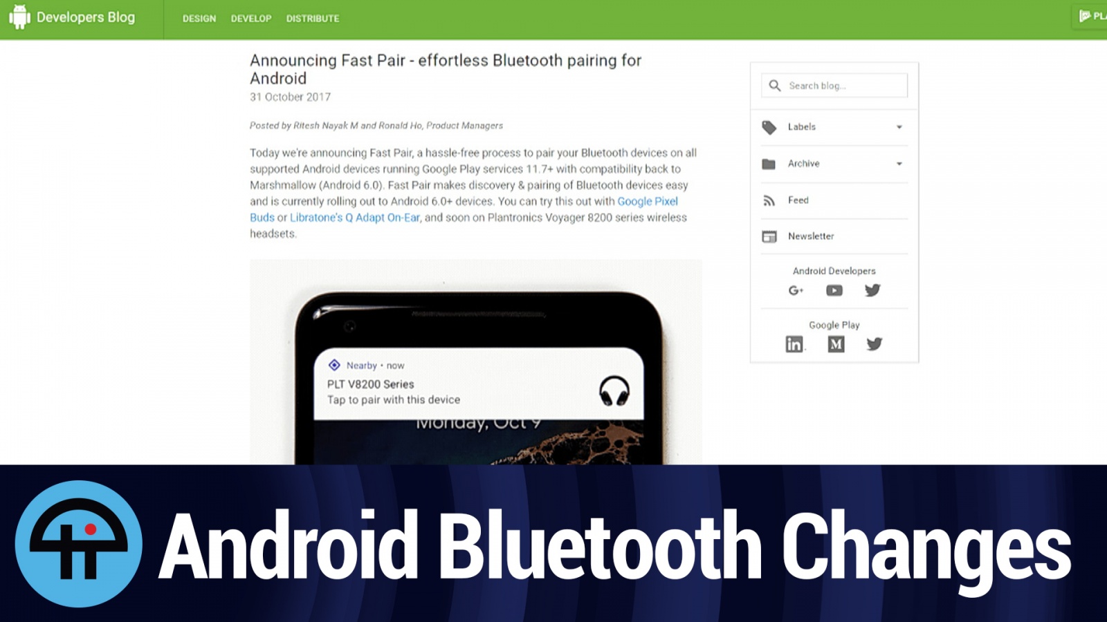 Bluetooth Changes to Android