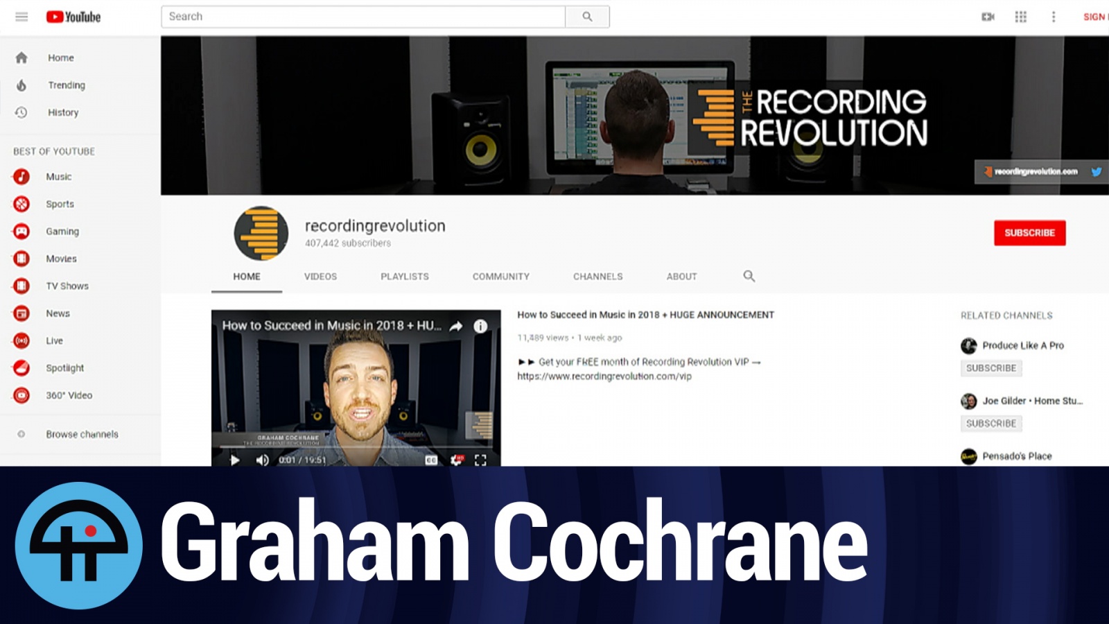 Graham Cochrane: Creating the Recording Revolution