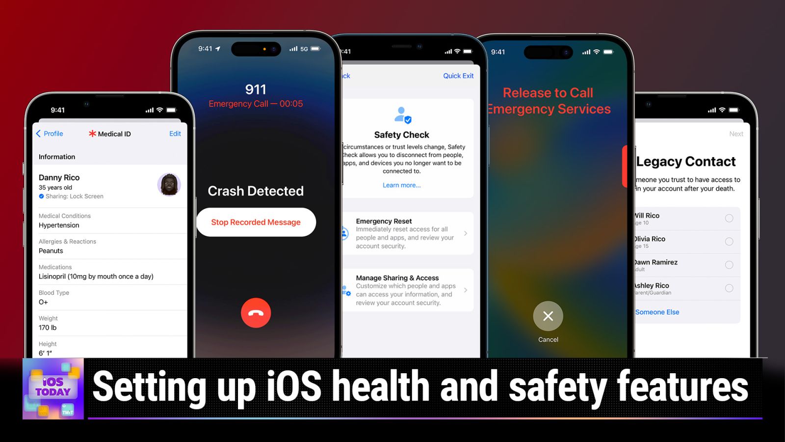 iOS Personal Safety & Emergency SOS
