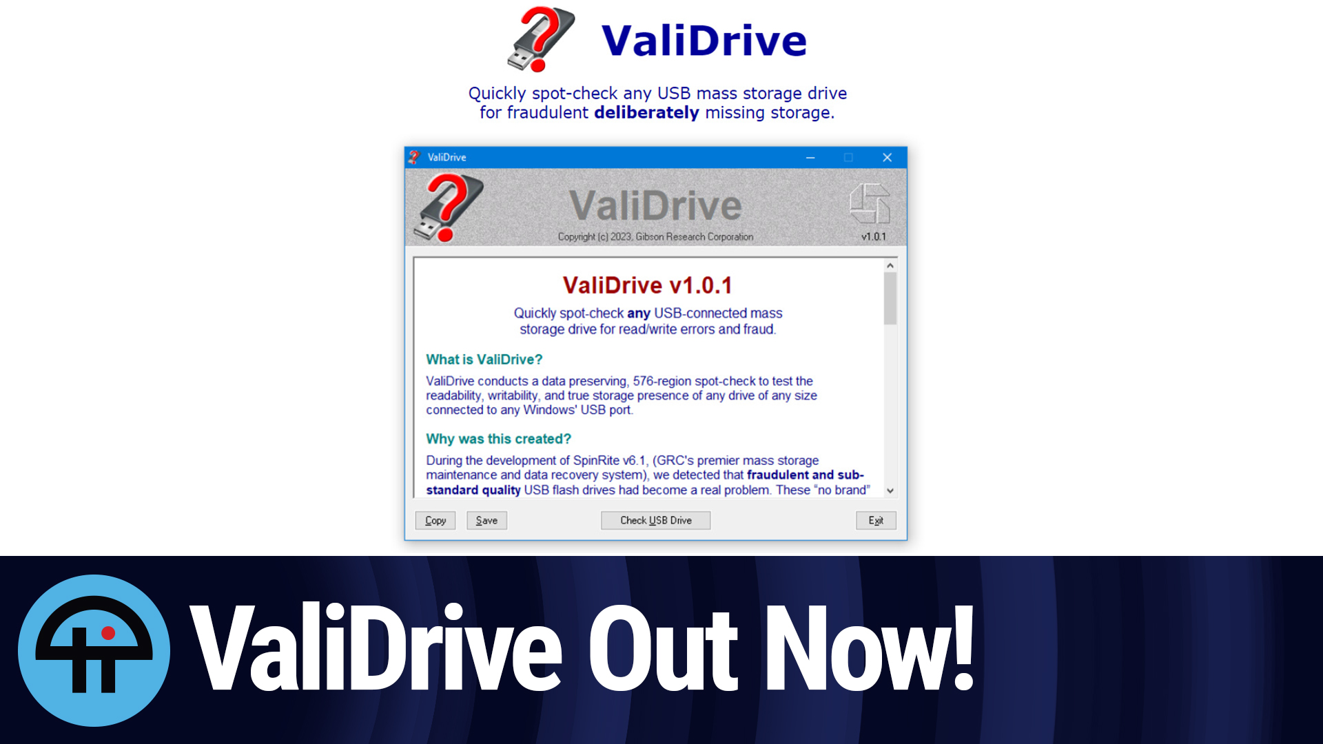 SN Clip: Exposing Fraudulent Drives With ValiDrive