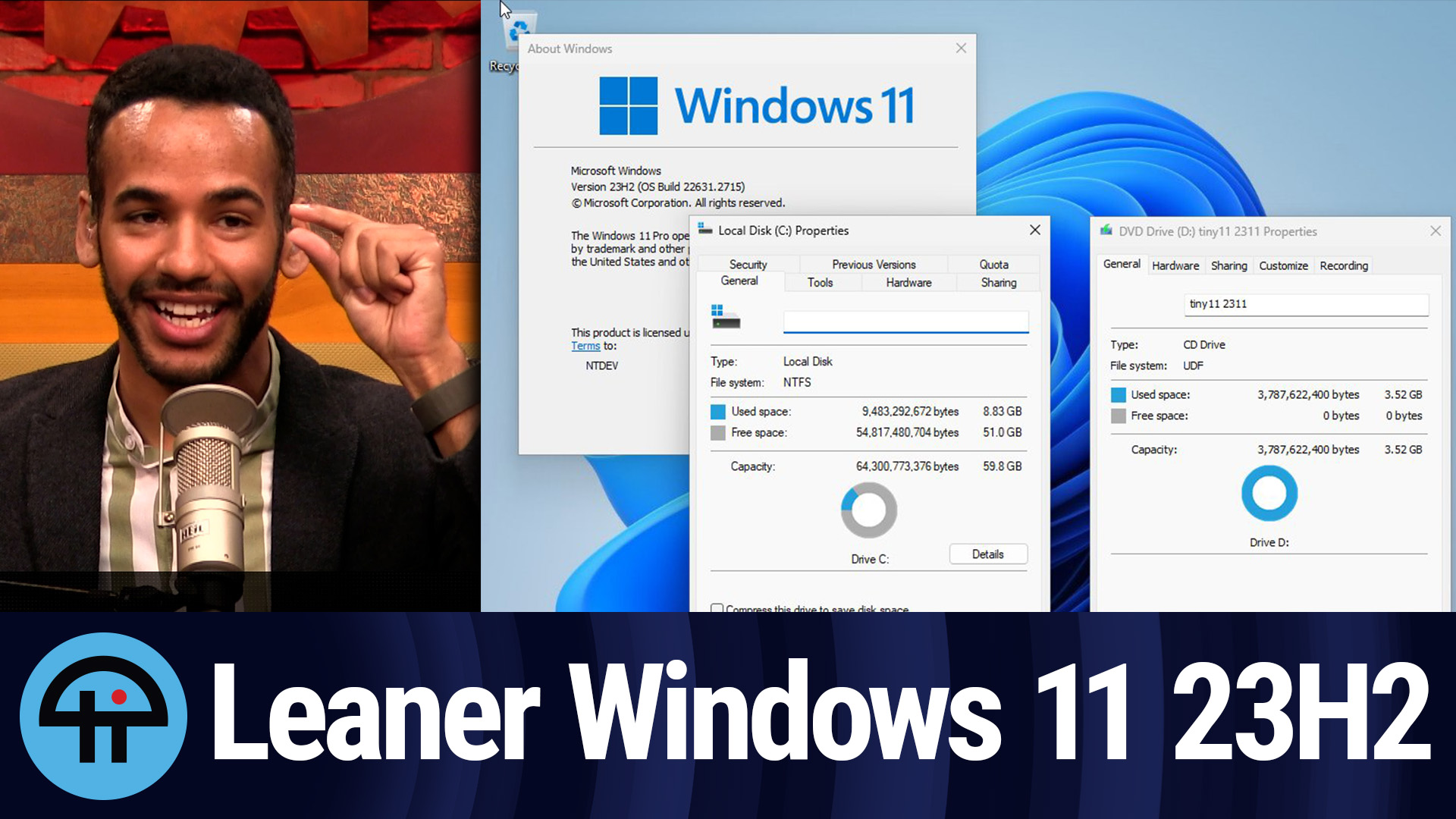 Tech Break: WW Clip: tiny11 2311 Makes Windows Compact!