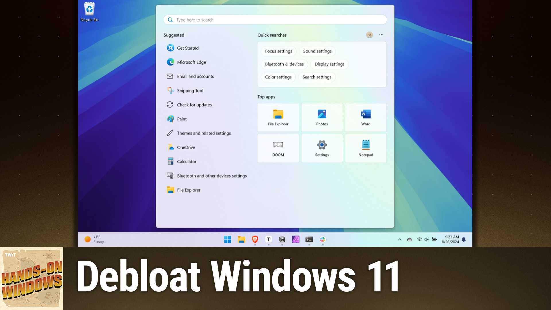 Debloat Windows 11