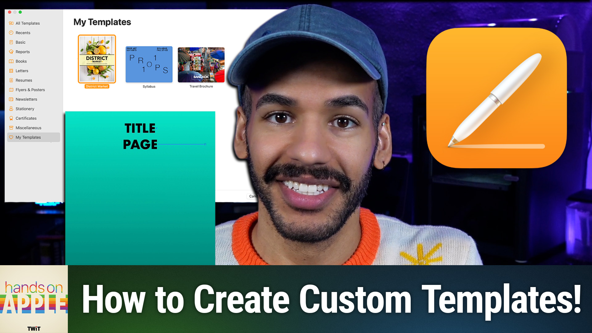 Hands-On Apple: Custom Pages Templates