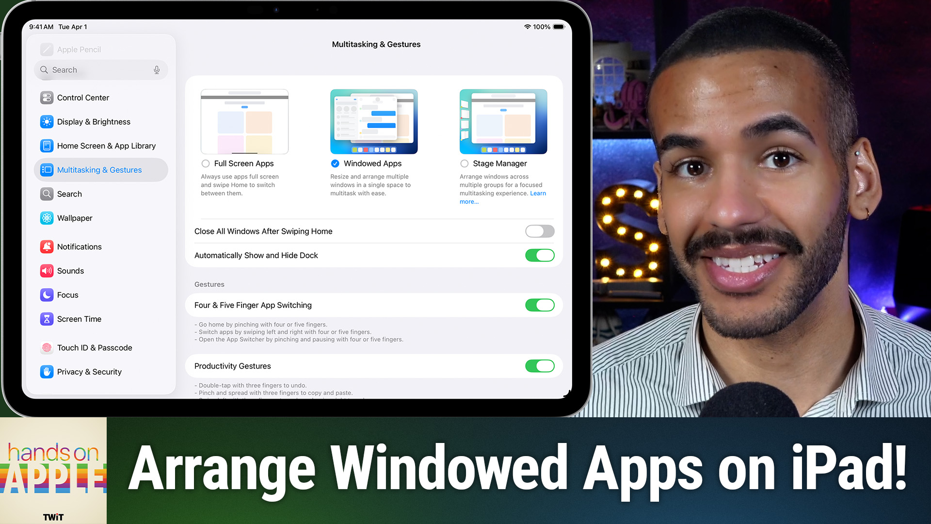 Hands-On Apple: Multitasking & Gestures on iPad